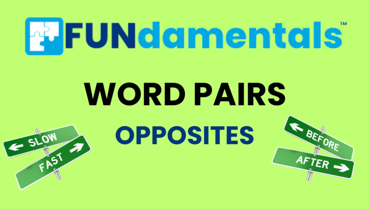 Speech Therapy for Aphasia | Easy Opposite Word Pairs | FUNdamentals ...