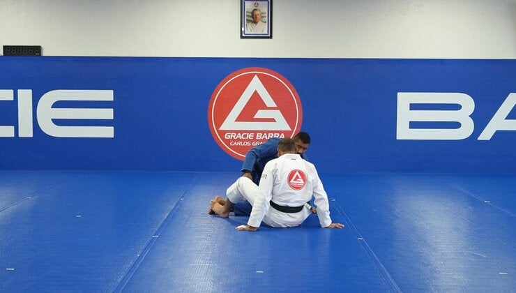 Baseball Choke From Bottom Half Guard