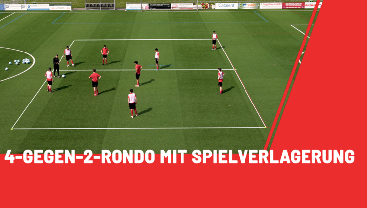 4-gegen-2-Rondo mit Spielverlagerung | Übung für das Großfeld ...