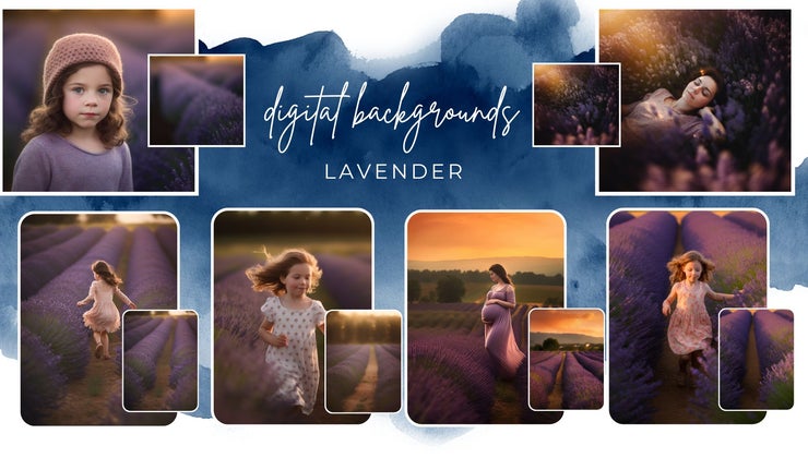 Lavender Digital Backgrounds