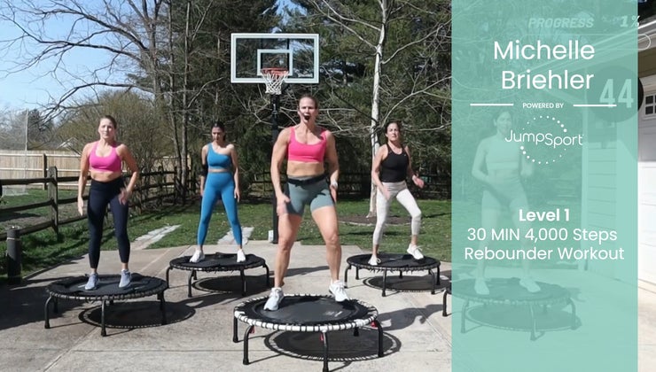 Level 1 | 30 MIN 4,000 Steps Rebounder Workout | Michelle Briehler