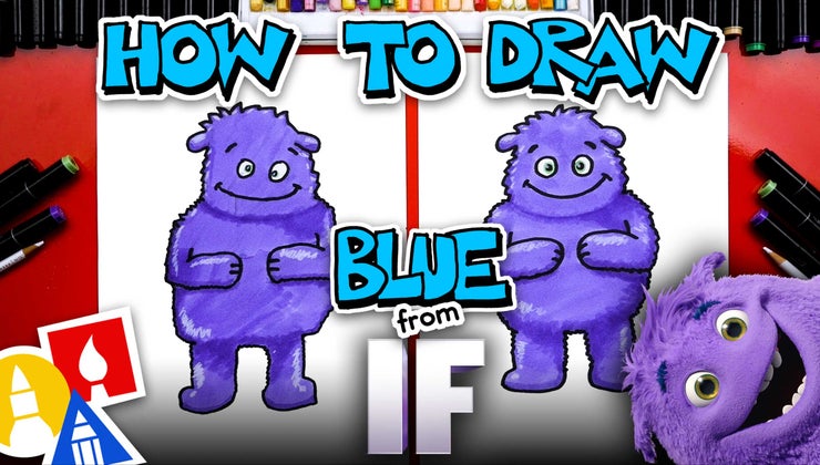 How to Draw Blue from the movie IF