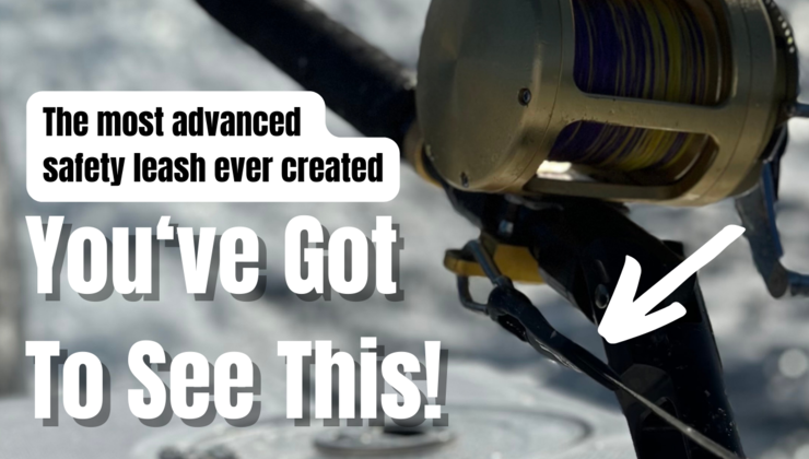 big game fishing rod/reel safety tether