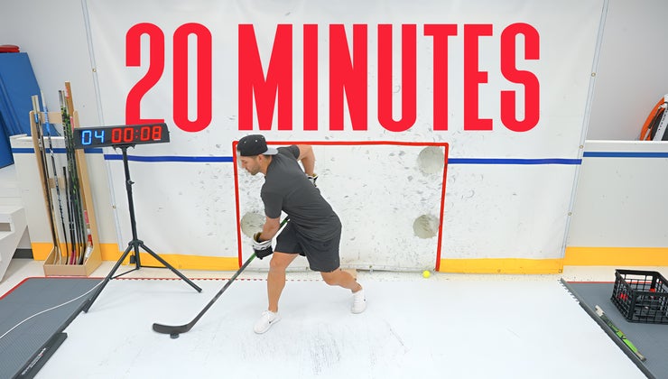 20-Minute Hockey Stickhandling Session