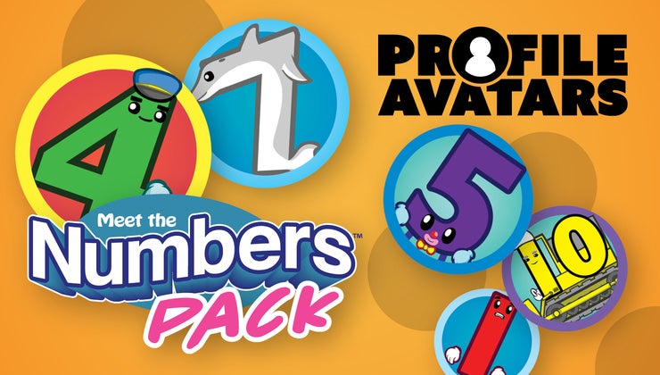 Preschool Prep Kids Club | Profile Avatars | Meet the Numbers Pack