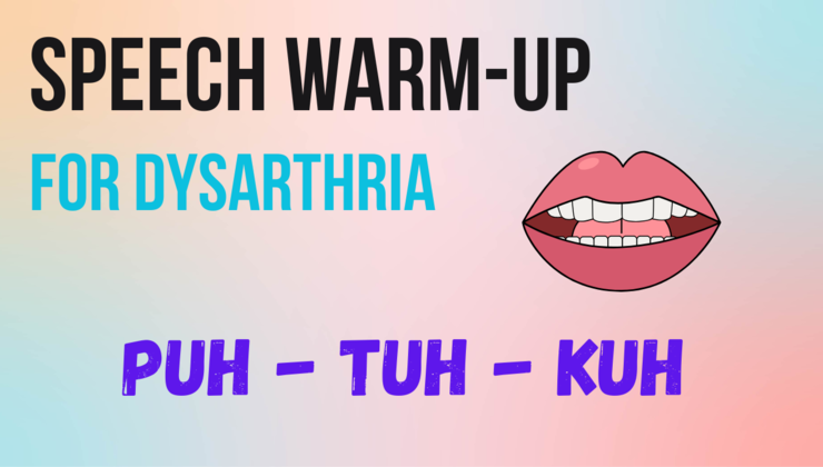 Speech Warm-Up | PUH TUH KUH Sounds | Beginner Speech Therapy for Adults