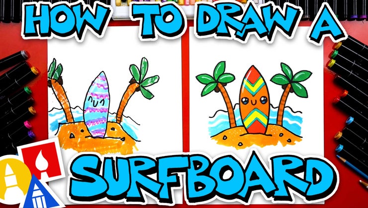 How To Draw A Surfboard