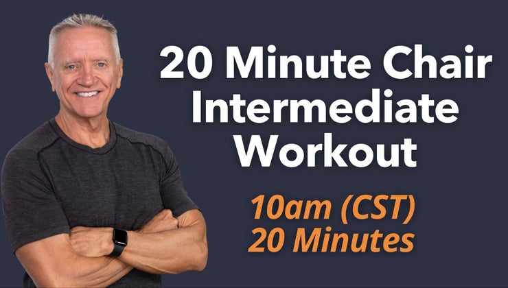 Live Chair Workout - Monday, June 17th, 10:00am CST - 20 Minute Chair ...