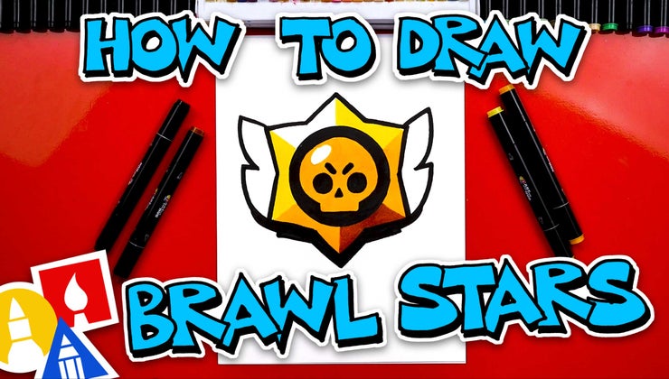 How To Draw The Brawl Stars Logo | Art For Kids Hub