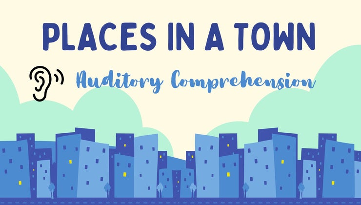 Auditory Comprehension Practice | Speech Therapy for Stroke | Places in ...