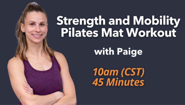 Live Mat Workout - Wednesday, June 26th, 10:00am CST - Strength and ...