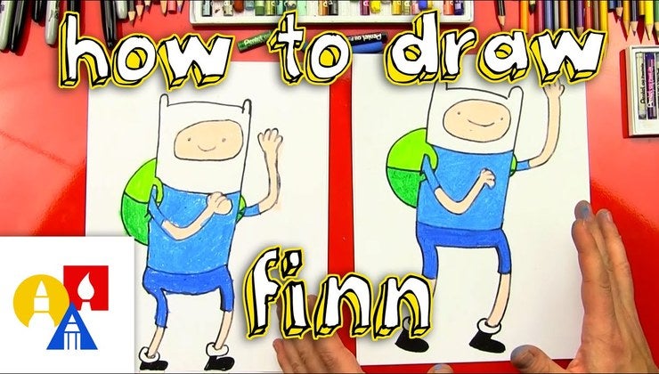 How To Draw Finn The Human | Art For Kids Hub