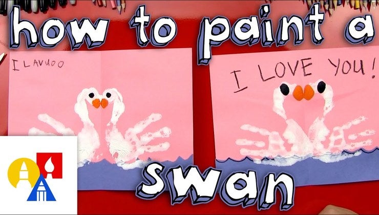 How To Finger Paint Swans | Art For Kids Hub
