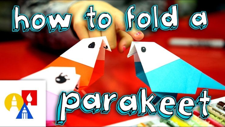 How To Fold An Origami Parakeet | Art For Kids Hub
