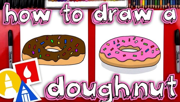 How To Draw A Doughnut | Art For Kids Hub