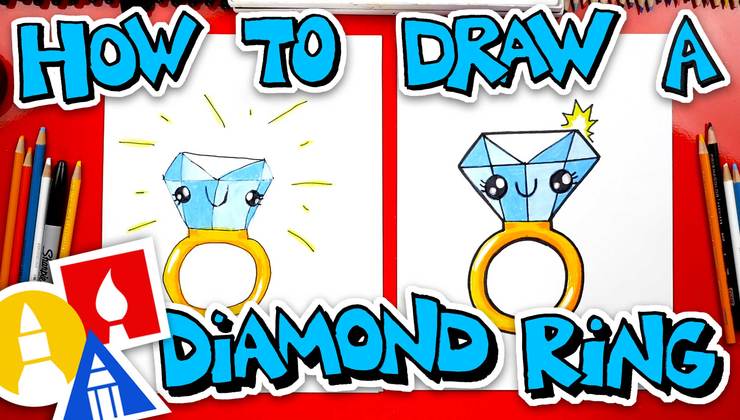 How To Draw A Diamond Ring | Art For Kids Hub