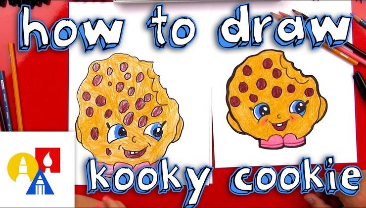 How To Draw Kooky Cookie Shopkin | Art For Kids Hub