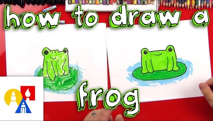 How To Draw A Cartoon Frog