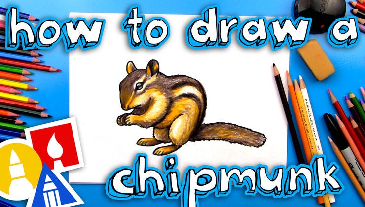 How To Draw A Realistic Chipmunk | Art For Kids Hub