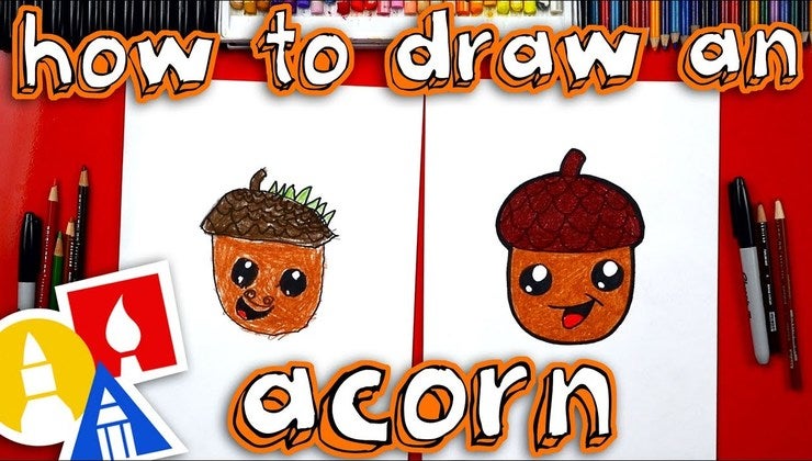 How To Draw An Acorn