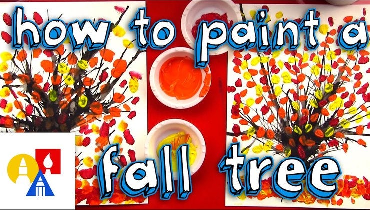 How To Paint A Fall Tree | Art For Kids Hub