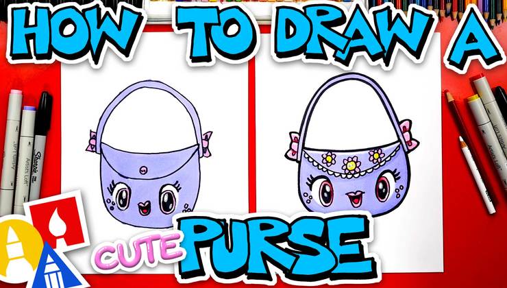 How To Draw A Cute Purse