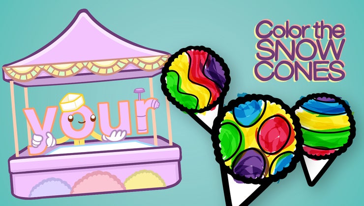 Preschool Prep Kids Club | Summer Fun | Color The Snow Cones