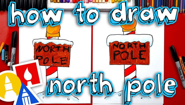 How To Draw The North Pole Sign