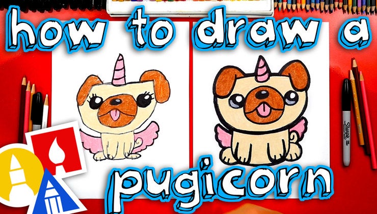 How To Draw A Unipug Pugicorn Unicorn Pug