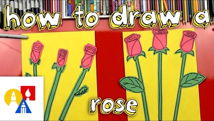 How To Draw A Rose For Young Artists