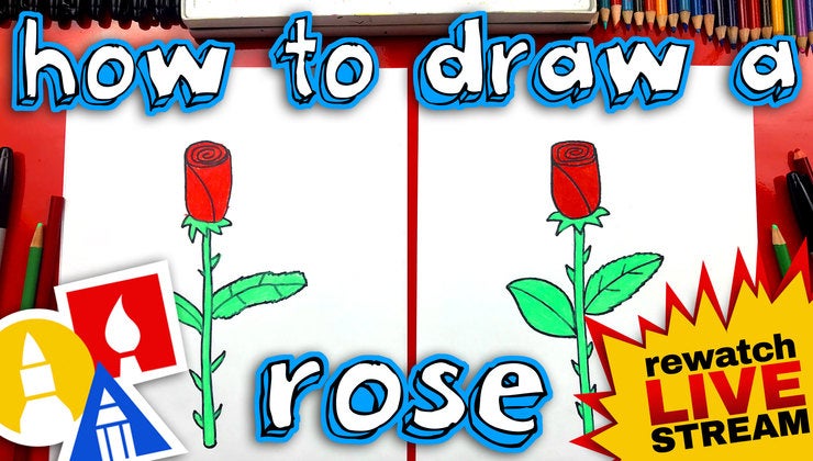 How To Draw A Rose For Mothers Day