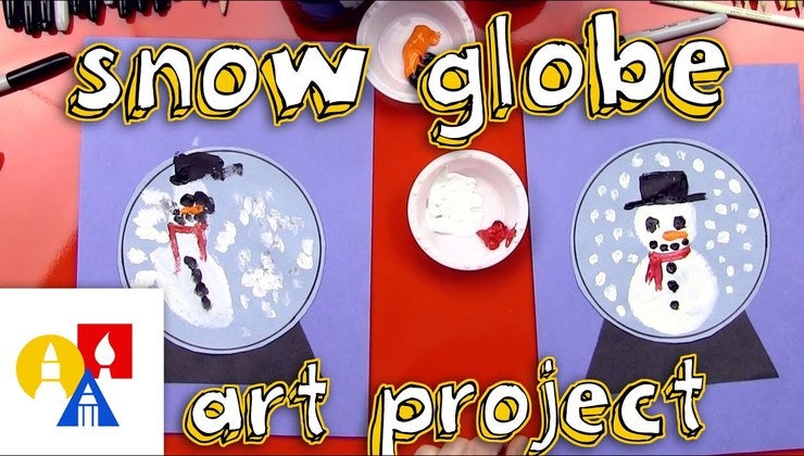 Snow Globe Art Project for young artists | Art For Kids Hub