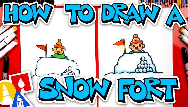 How To Draw A Snow Fort