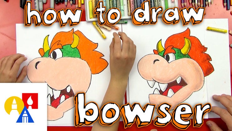 How To Draw Bowser From Mario | Art For Kids Hub