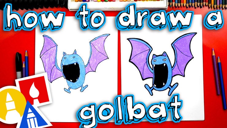 How To Draw A Golbat Pokemon