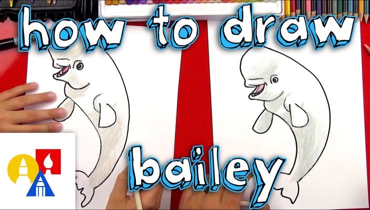 How To Draw Bailey From Finding Dory | Art For Kids Hub