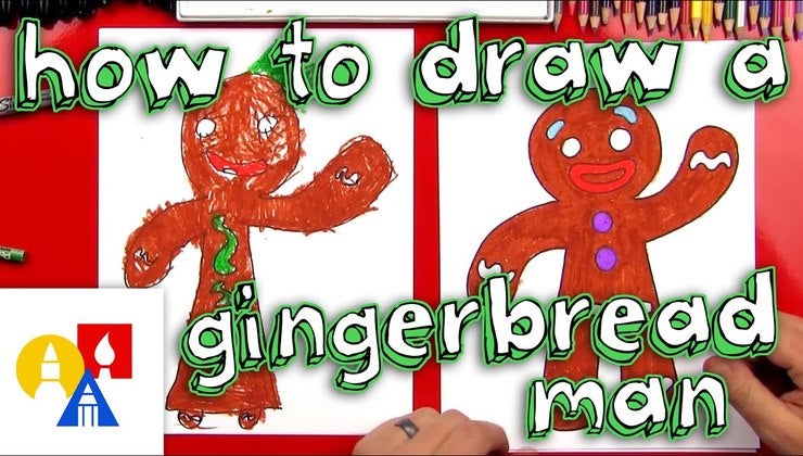 How To Draw A Gingerbread Man