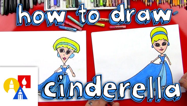 How To Draw Cinderella | Art For Kids Hub