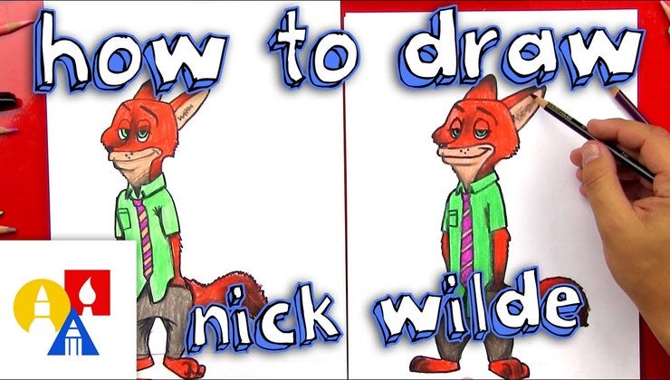 How To Draw Nick Wilde From Zootopia