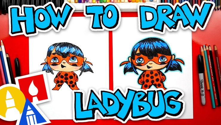 How To Draw Ladybug From Miraculous Ladybug | Art For Kids Hub