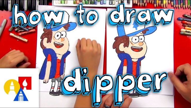 How To Draw Dipper From Gravity Falls