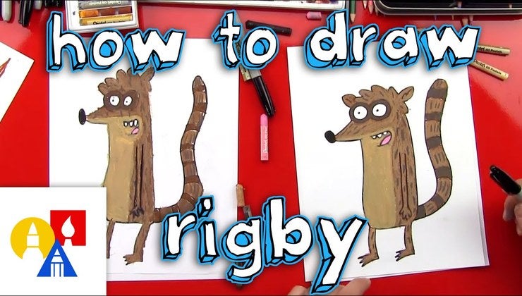 How To Draw Rigby | Art For Kids Hub