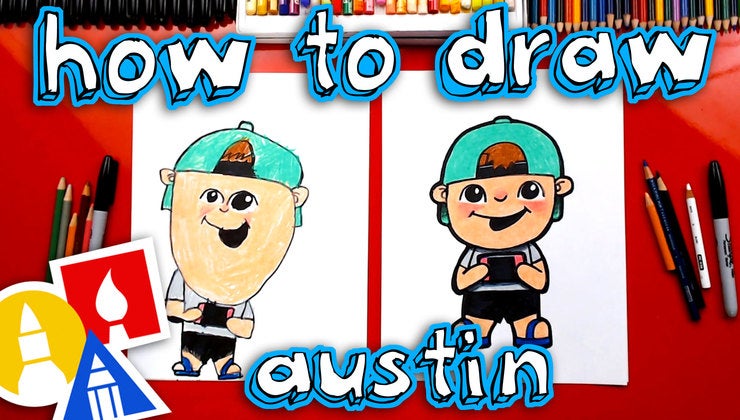 How To Draw Austin From Art For Kids Hub | Art For Kids Hub