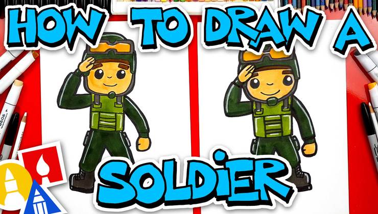 How To Draw A Soldier Saluting