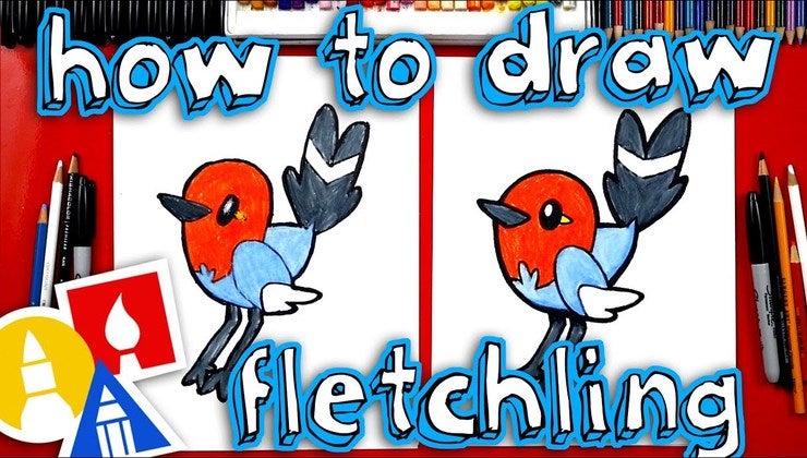 How To Draw Fletchling Pokemon | Art For Kids Hub
