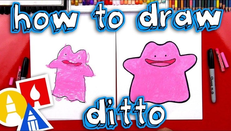 How To Draw Ditto Pokemon