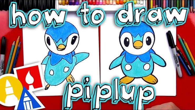 How To Draw Piplup Pokemon | Art For Kids Hub