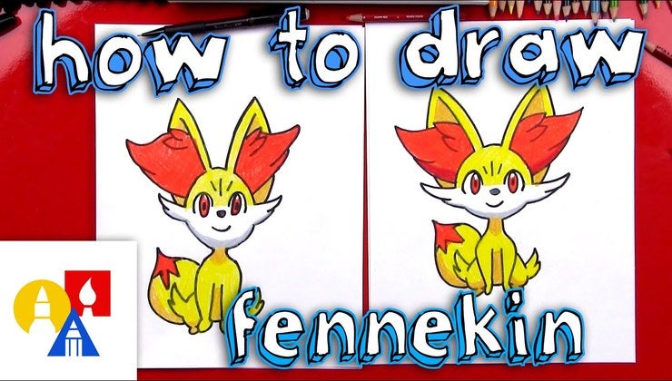 How To Draw Fennekin From Pokemon | Art For Kids Hub