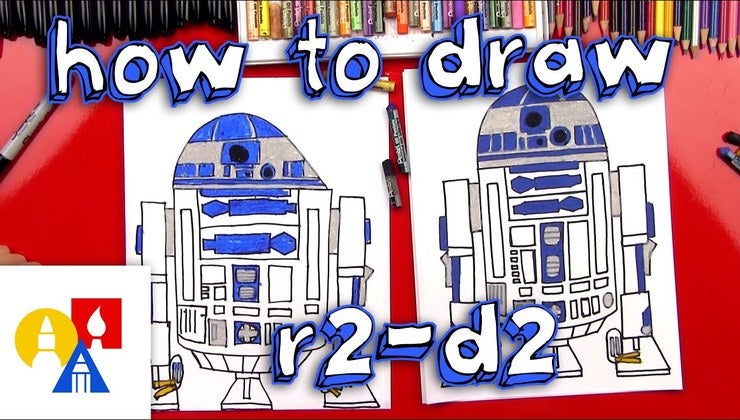How To Draw R2D2 From Star Wars | Art For Kids Hub