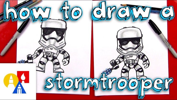 How To Draw A Stormtrooper FN-2199 From Star Wars